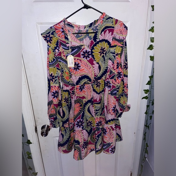 JODIFL | Dresses | Paisley Vibrant Spring Dress | Poshmark